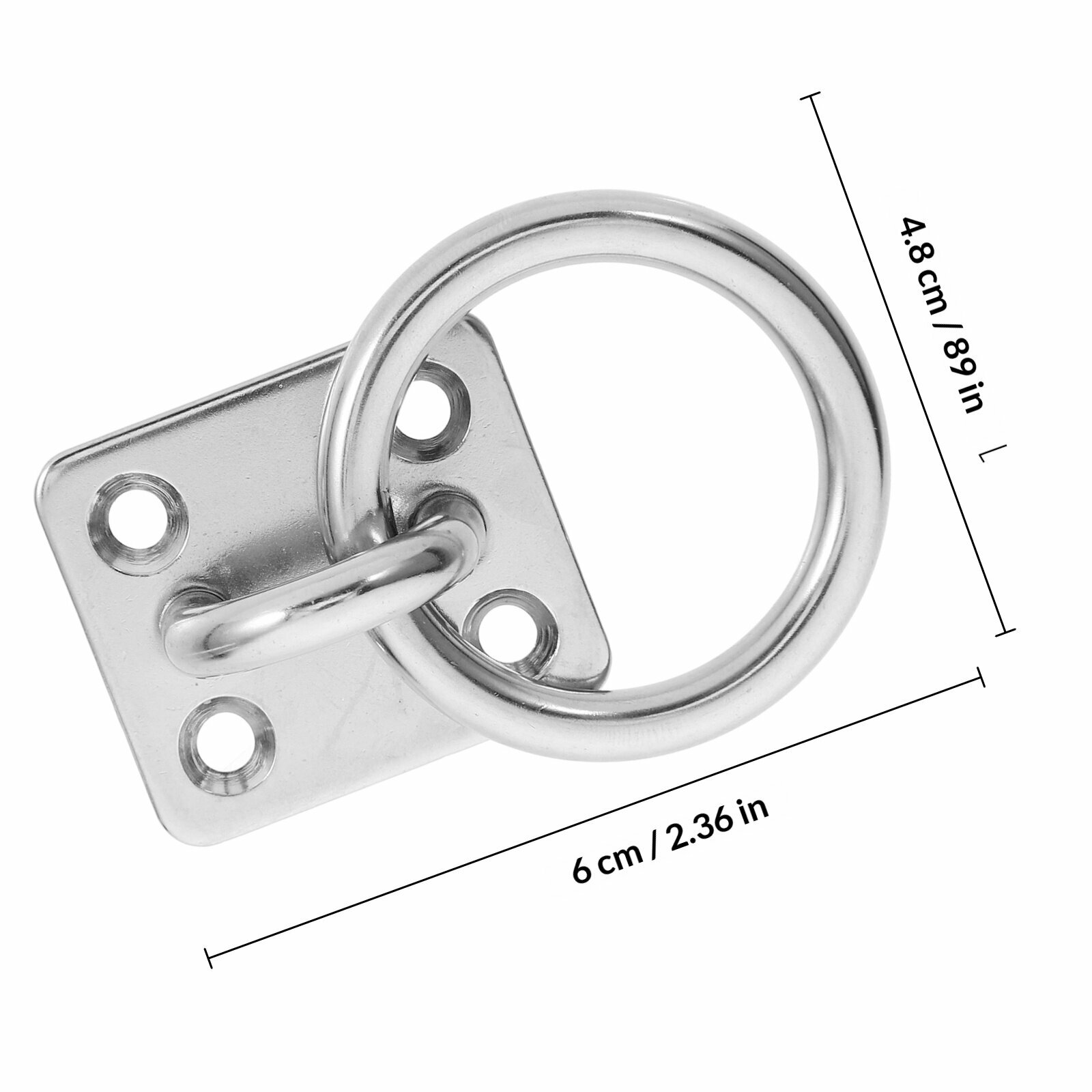 Крюк Для Потолка Из Нержавеющей Стали Серебристый Цвет 6X4.8X4.1Cm