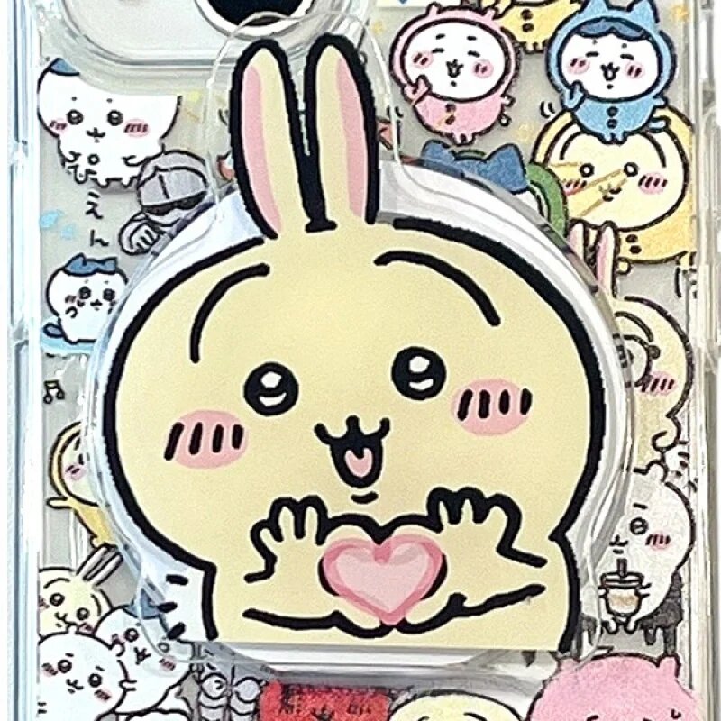 MINISO Фигурка Chiikawa держатель для телефона Розовый, Usagi C