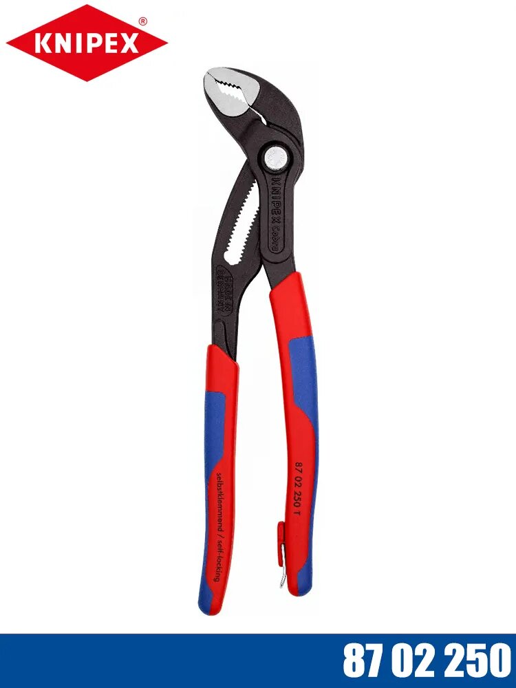 KNIPEX 87 02 250 Cobra Высокотехнологичные плоскогубцы для водяных насосов, ручной инструмент