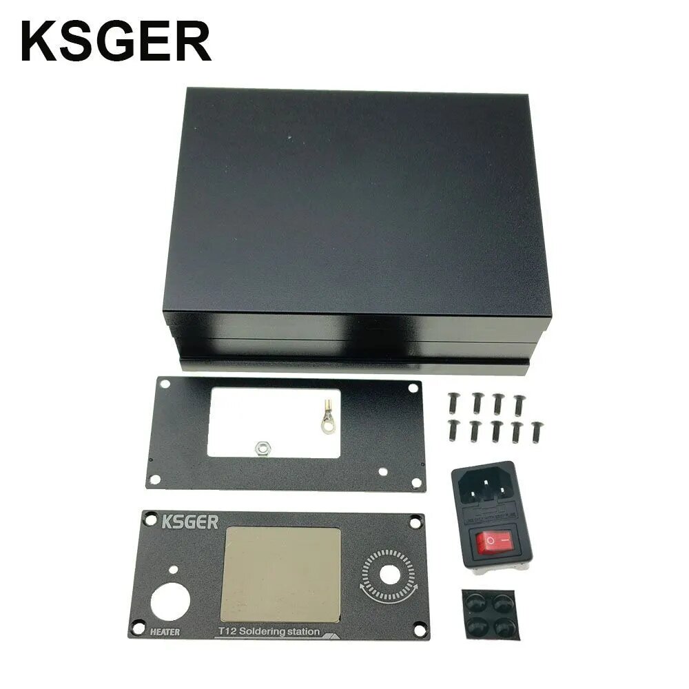 KSGER Комплект контроллеров T12 V2.3 DIY с корпусом из алюминиевого сплава STC Сварное железо