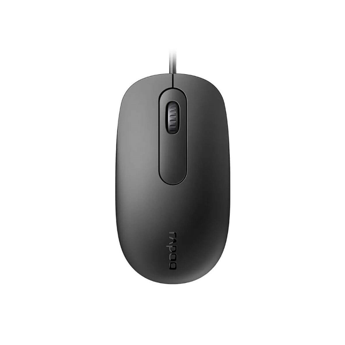 Мышь проводная Rapoo N200, 1000 dpi, USB, Черный 6940056185488