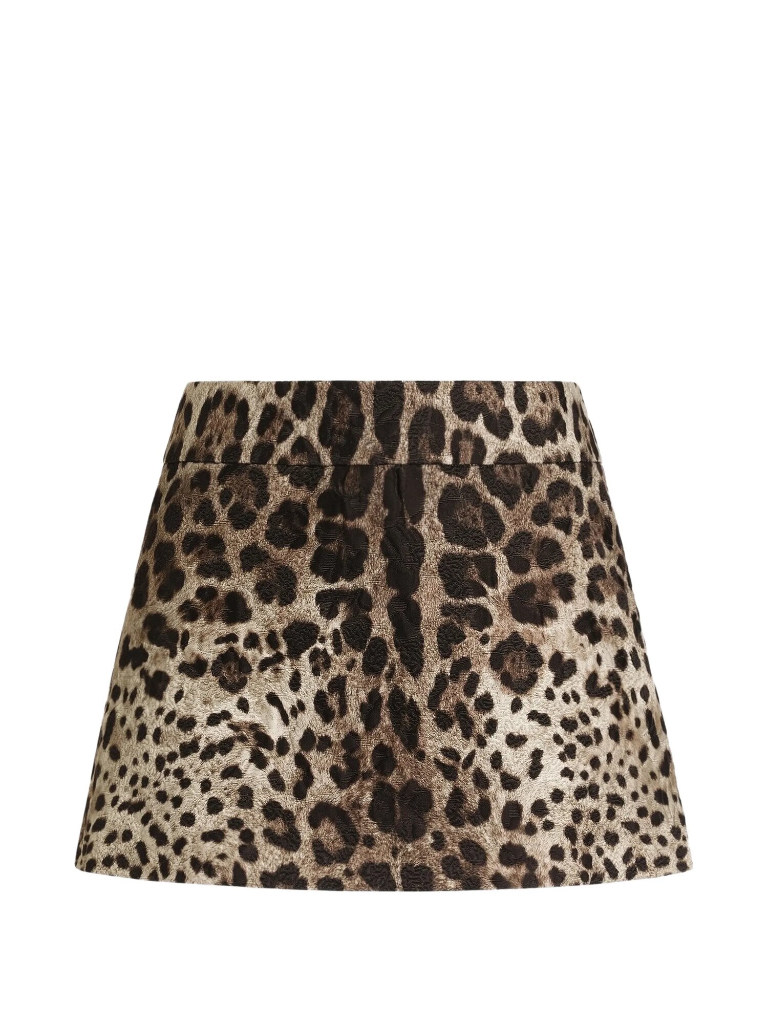 Юбка Leo-print brocade mini skirt