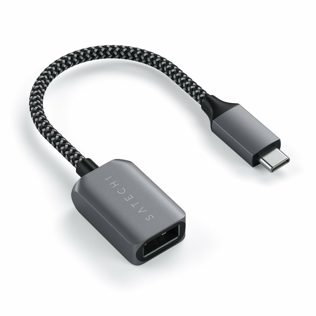 Адаптер Satechi с кабель-коннектором USB-C/USB-A 3.0 (Серый космос)