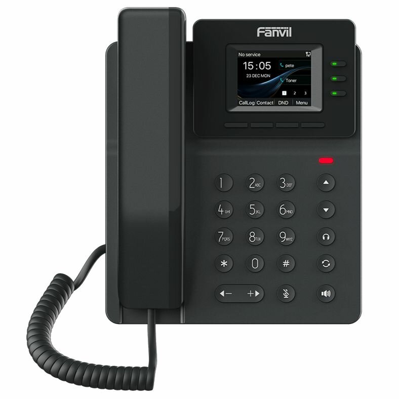 IP-телефон Fanvil V60P чёрный для офисной телефонии