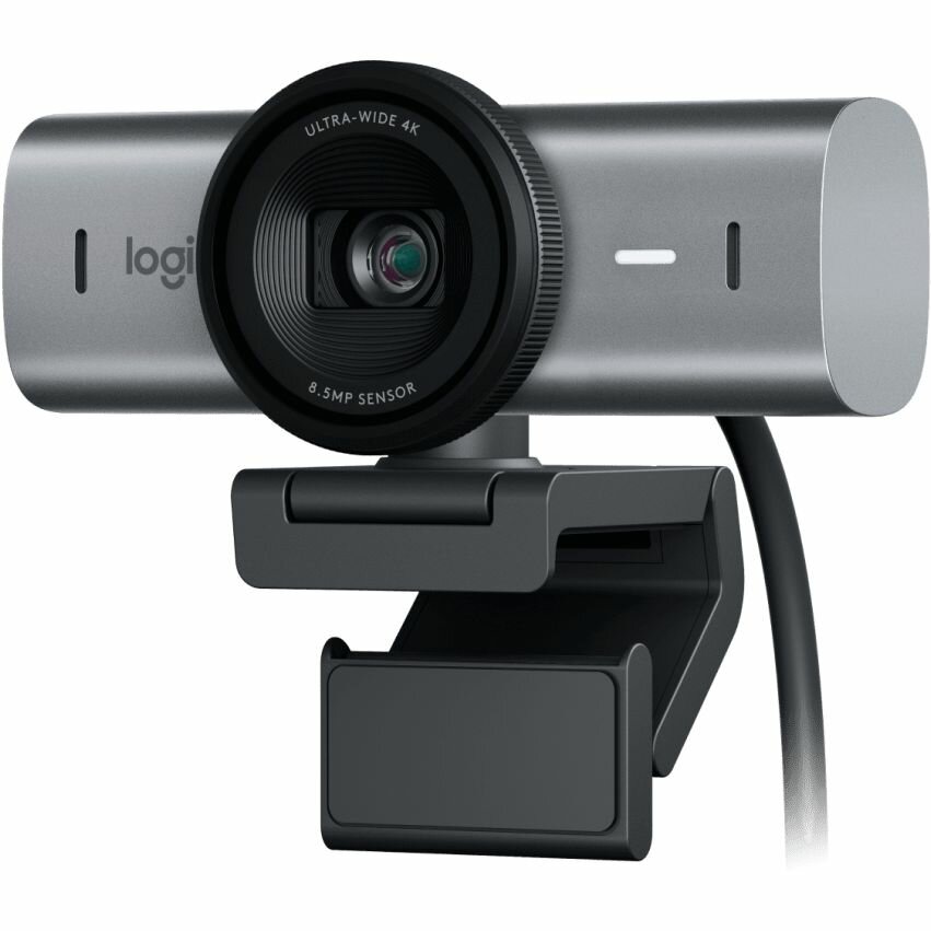 Веб-камера Logitech 960-001548 4K, 30 fps, микрофон, автофокус, серый