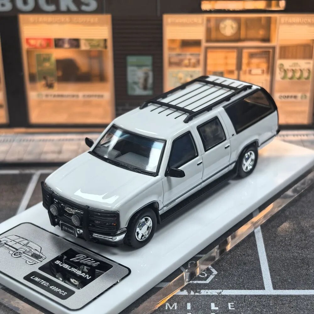 Коллекционная Машинка Bliss 1:64 HEC Red GMC Suburban GMT400 SUV Sports Model Diecast Collect Car