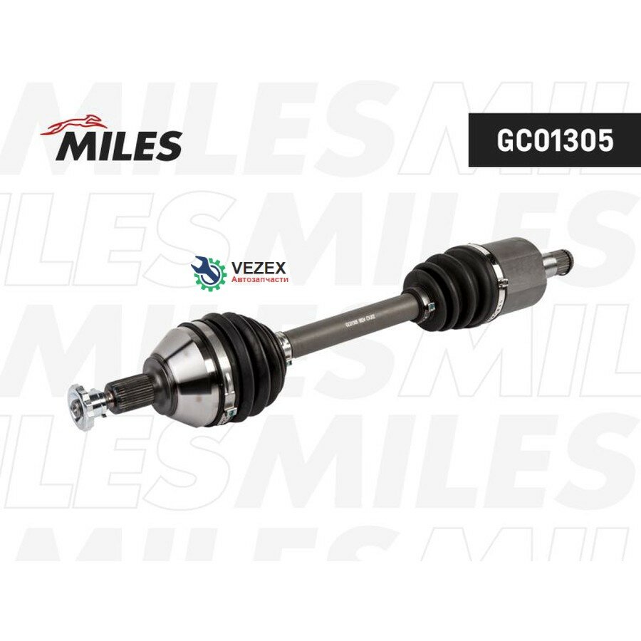 MILES GC01305 Привод левый в сборе VW Polo Sedan / Skoda Rapid (NH3) 1.6 (90-110 лс) АТ GC01305