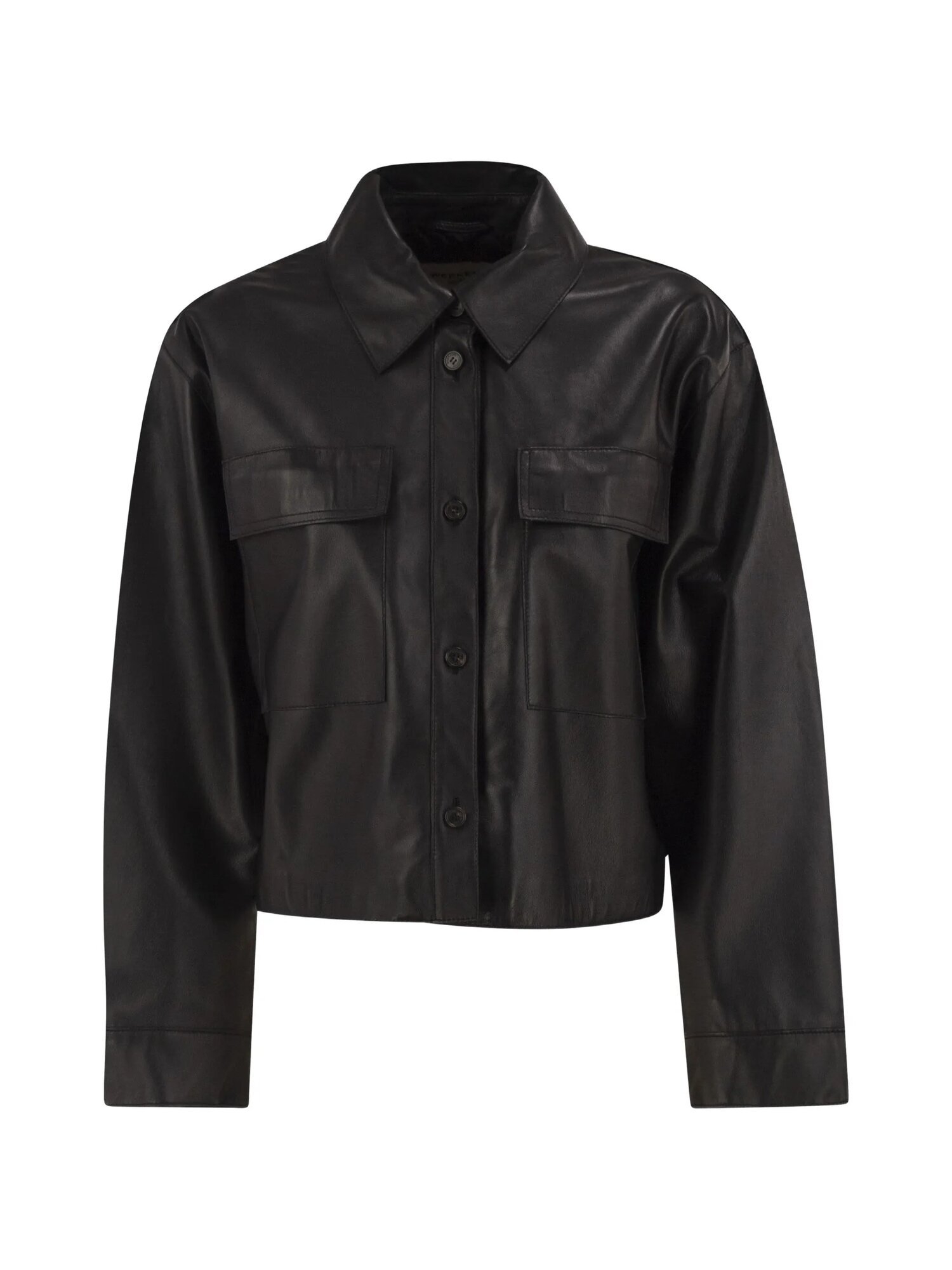 Куртка Cropped lamb leather jacket