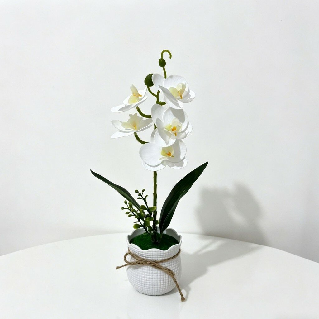 Butterfly orchid искусственный цветок с основанием для домашнего декора и фотосъемки мероприятие style7