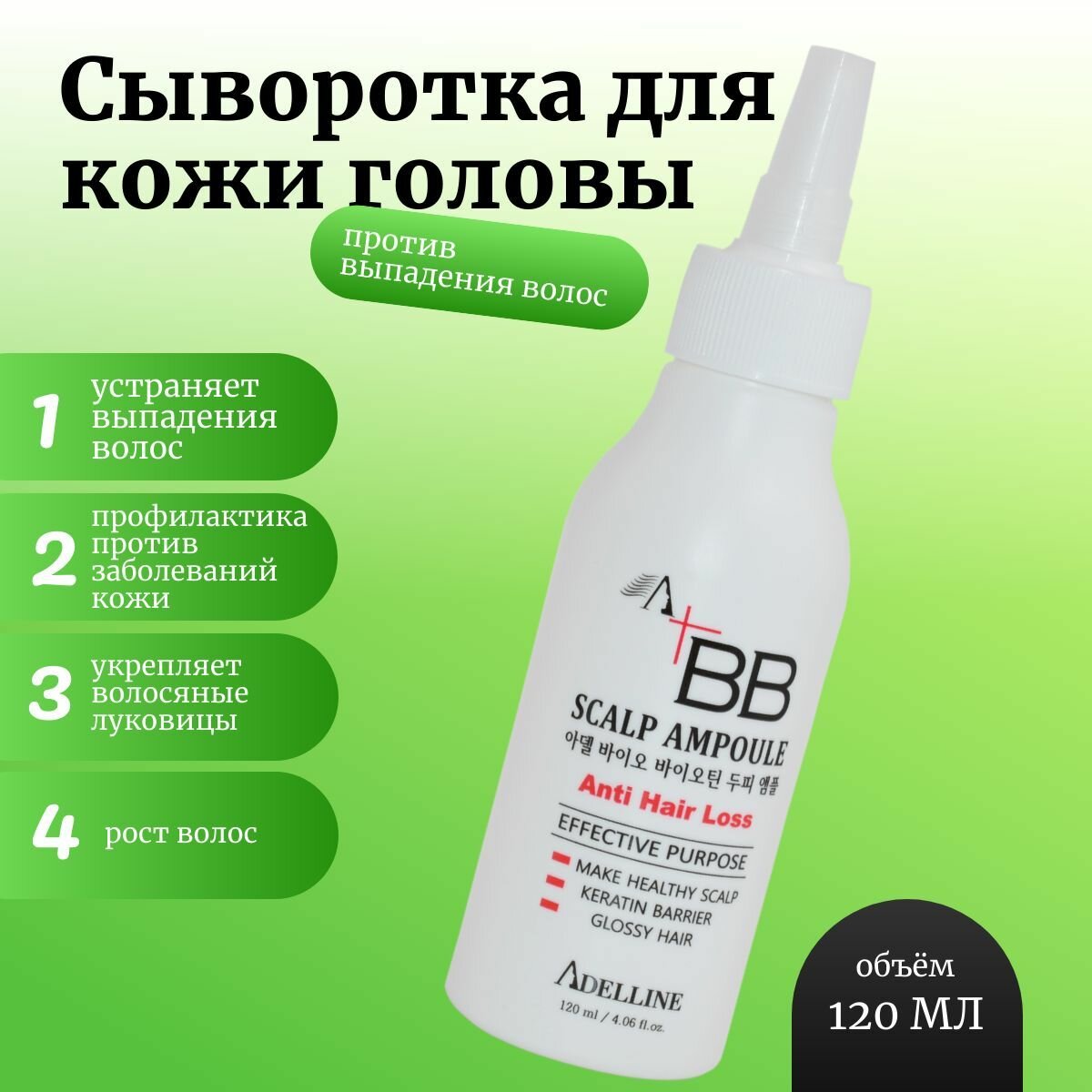 Сыворотка для кожи головы против выпадения волос bio biotin ampoule