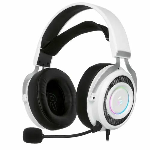 Наушники проводные A4Tech Bloody G535 белый/черный 2м мониторные USB оголовье (G535 (BLACK+WHITE) USB)