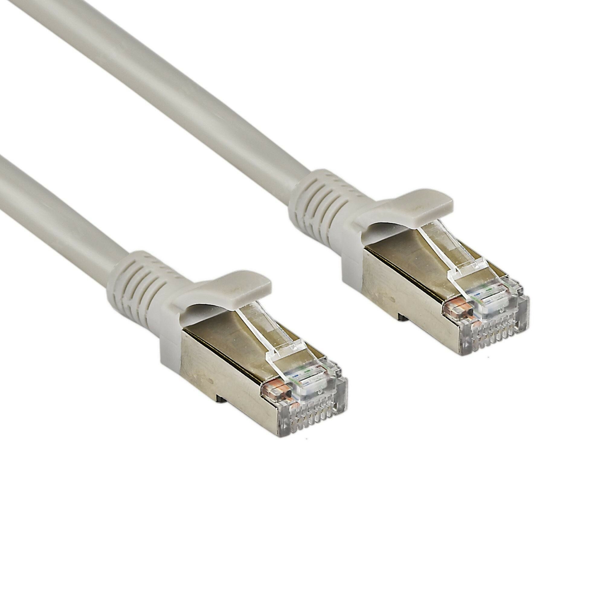 Патч-корд интернет кабель Exegate FTP-RJ45-RJ45-C5e-CU-3M-GY U/ FTP cat.5e 3 м Серый