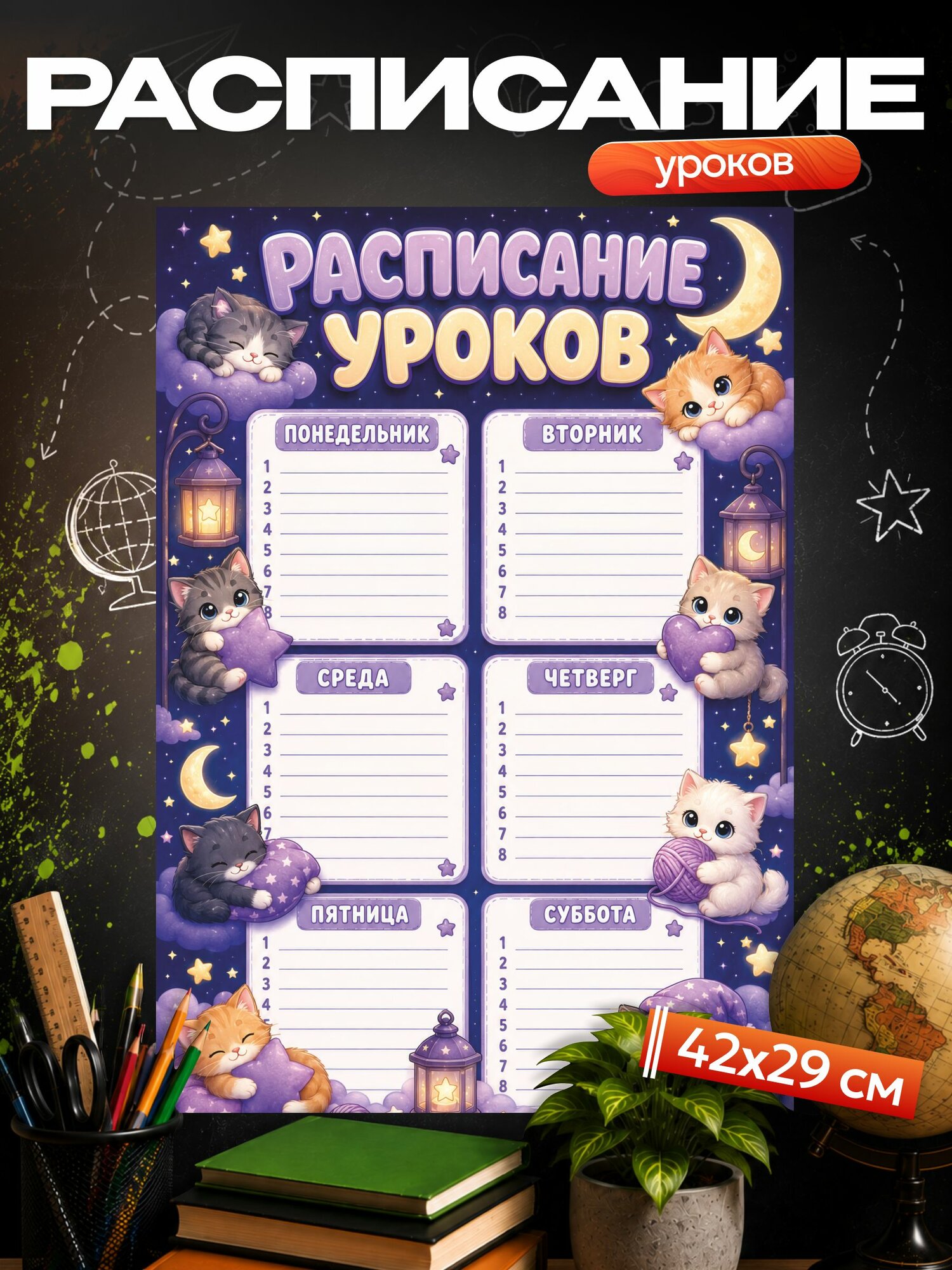 Расписание уроков Котики