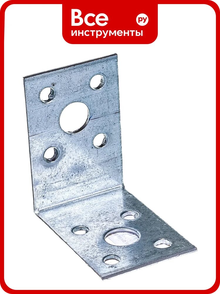 Уголок крепежный оцинкованный 50x50x35x2,0 мм, накл. Zitar 124404