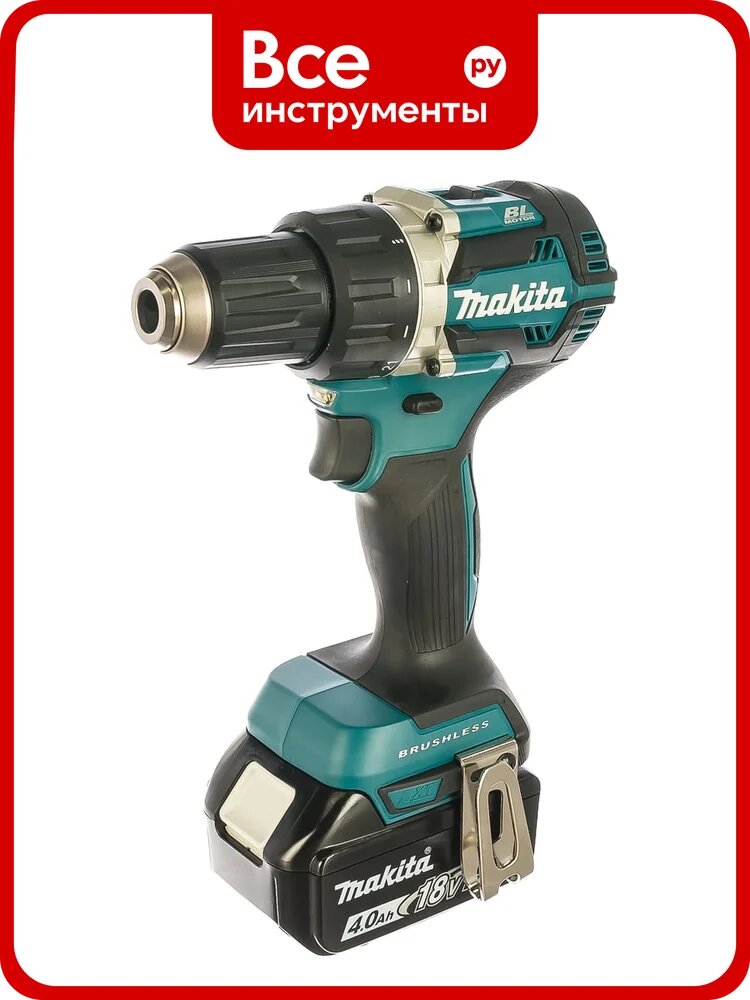 Дрель-шуруповерт Makita DDF484RME, 18В, 2 аккумулятора, кейс