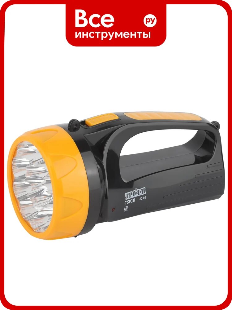Аккумуляторный фонарь трофи TSP10, 4V1.5Ah,15хLED, 2 режима, Б0016537