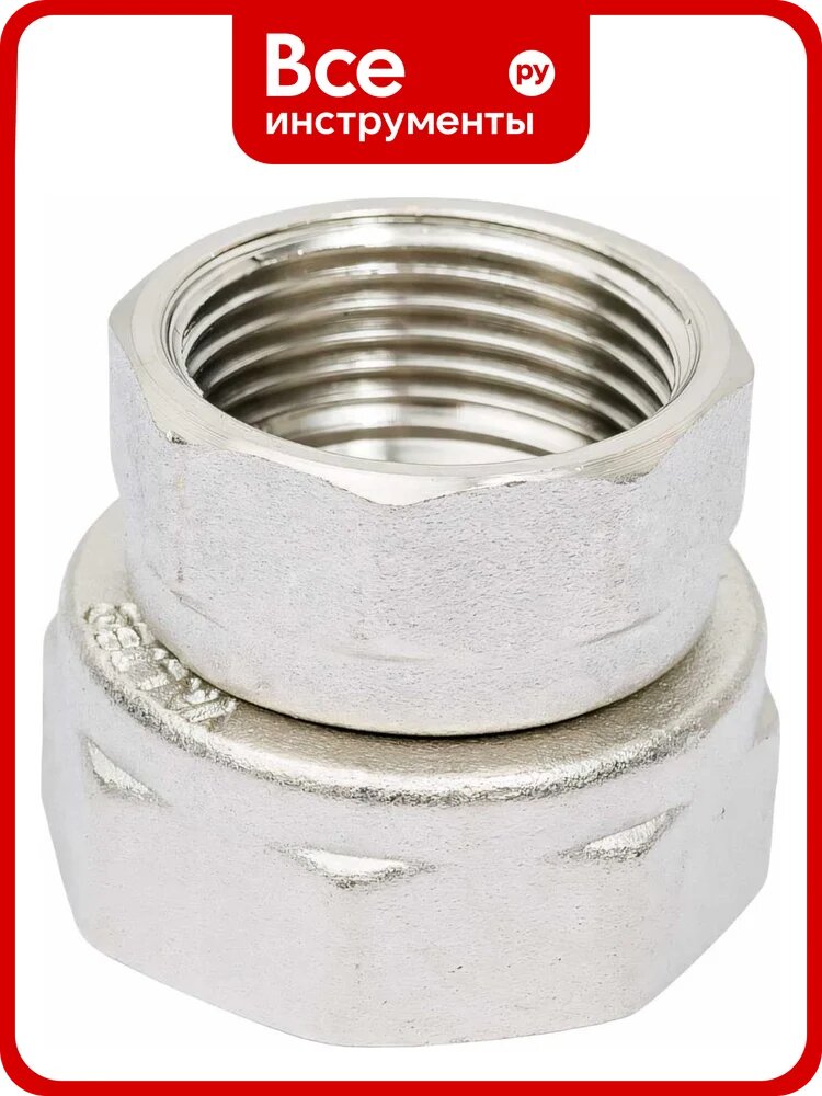 Прямой полусгон Valtec с накидной гайкой 1"х3/4" внутренняя VTr.614. N.0605