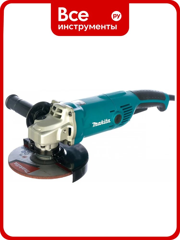 Угловая шлифмашина Makita GA6021, профессиональная, щеточный двигатель, 1050Вт