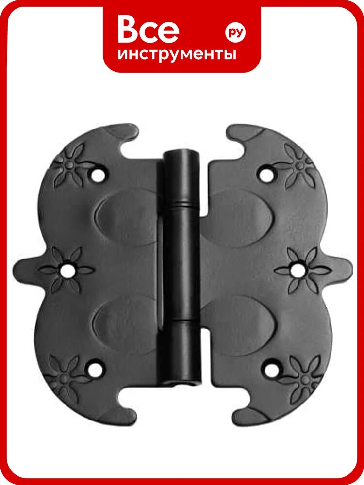 Петля фигурная DOMART 130x140 кованая, черный серия Кострома 4660046004392