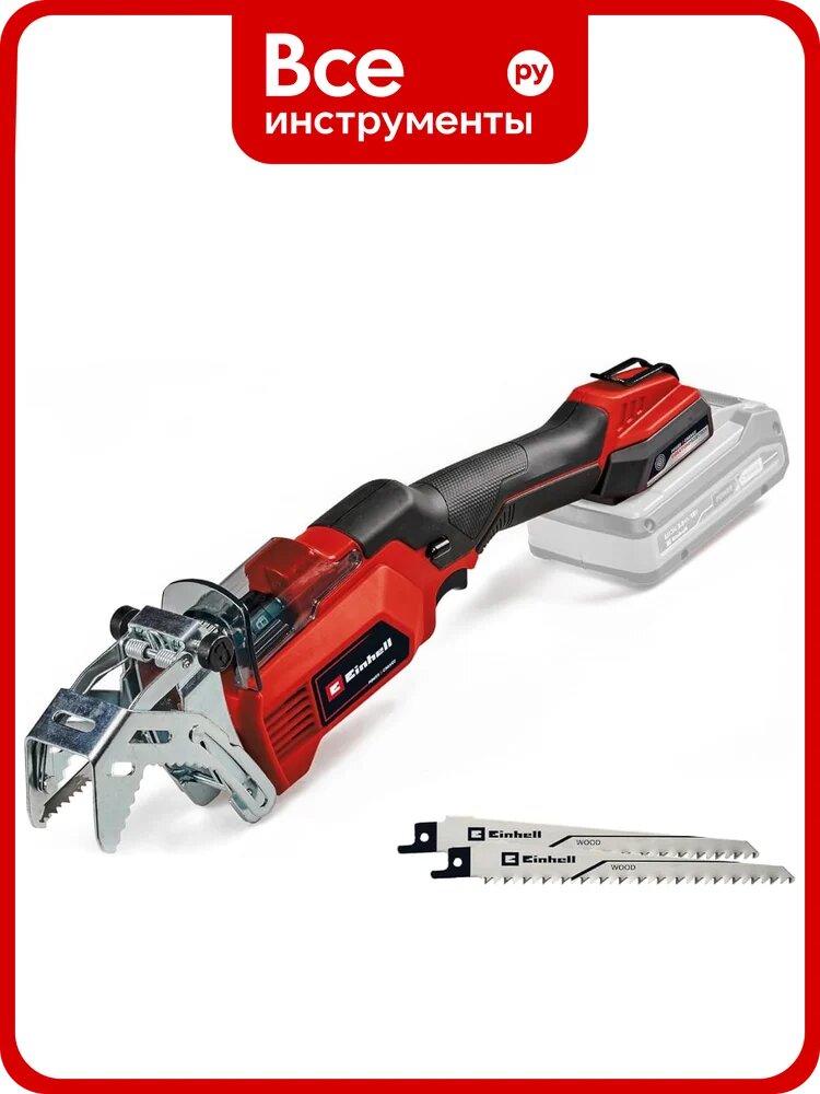 Пила аккумуляторная для веток Einhell PXC GE-GS 18/150,18В, Quick замена оснастки, пр. до 100мм, без АКК 3408290