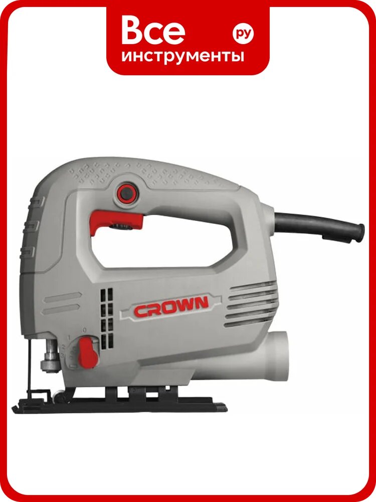 Лобзик CROWN CT15212, 18 мм, сталь, полупрофессиональный, с маятниковым ходом, быстрозаменяемая пилка