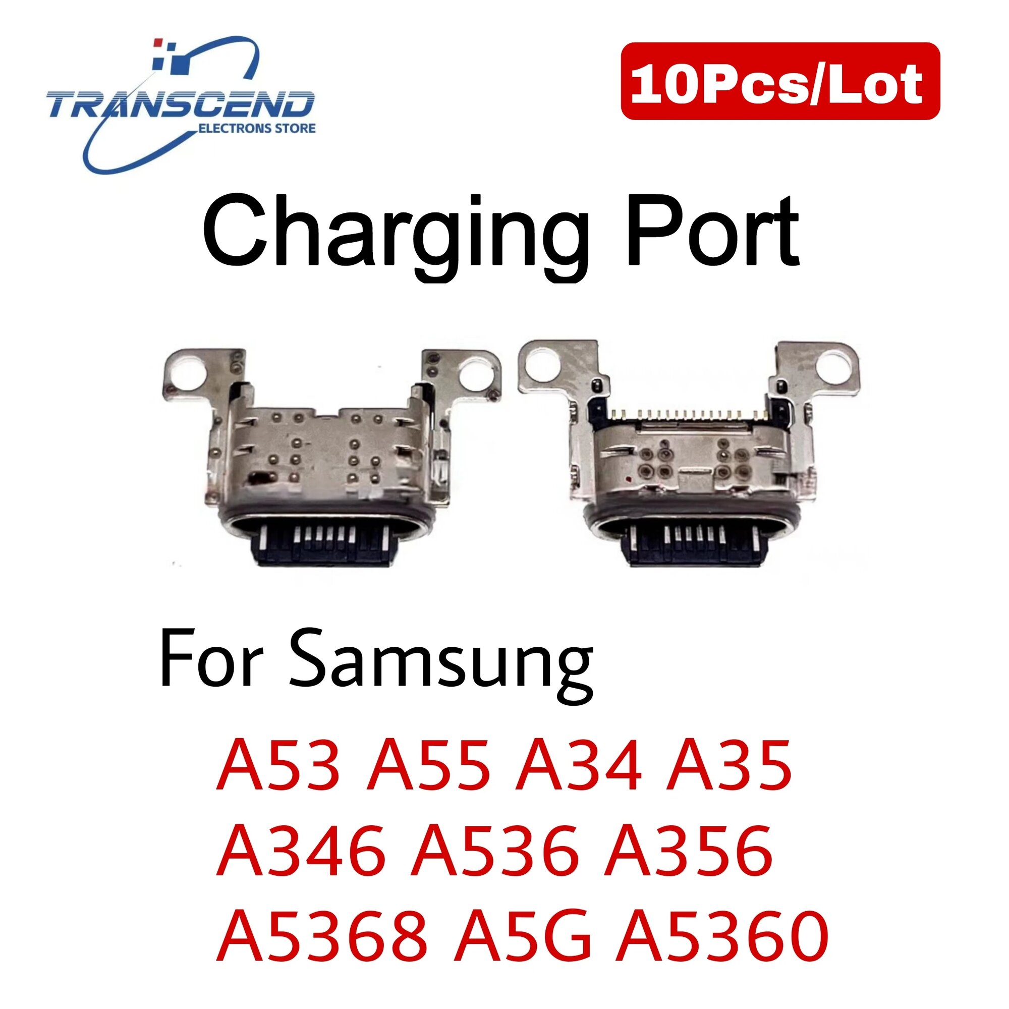 10 шт. USB-разъемы для зарядки (гнезда) для Samsung Galaxy A05 A15 A25 A35 A55 A13 A04 A34 5G-A346
