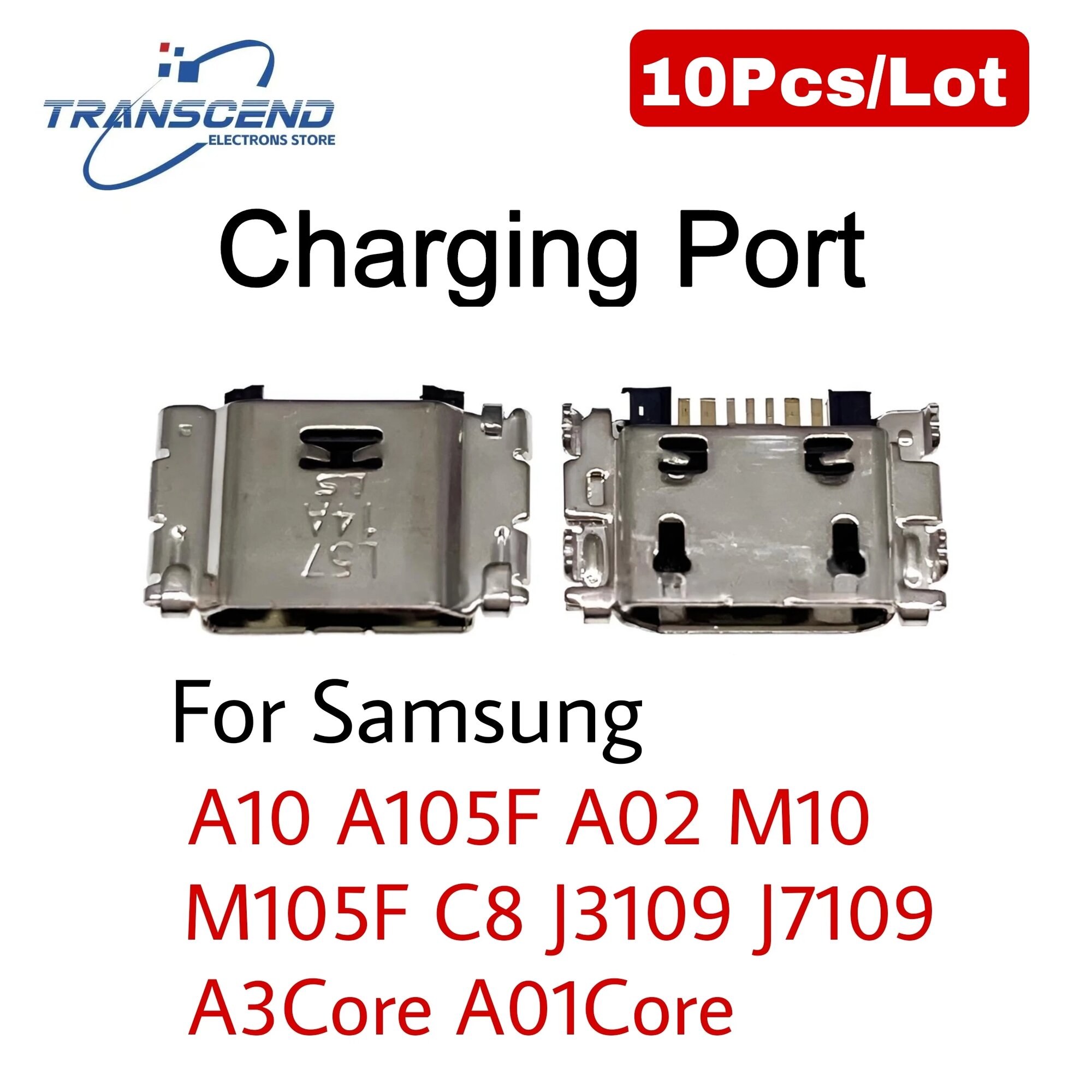 10 шт. USB-разъём для Samsung A03 A03Core A01