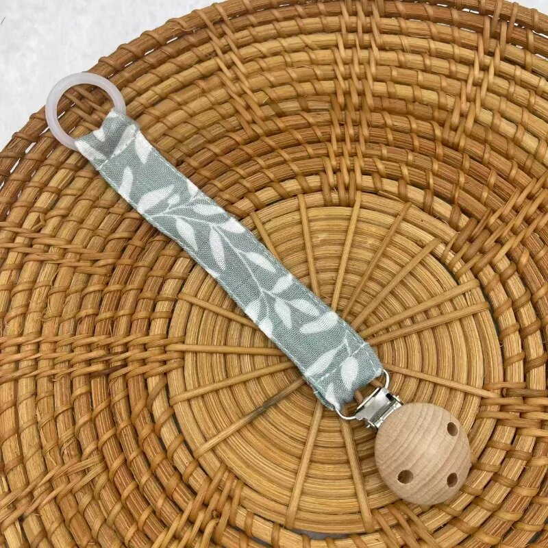 Держатель для соски хлопок White Leaf