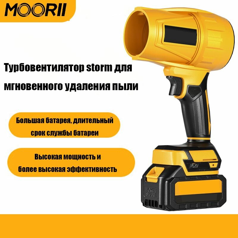 Фен для волос с литиевой батареей, мощный портативный ручной электрический бесщеточный фен для волос
