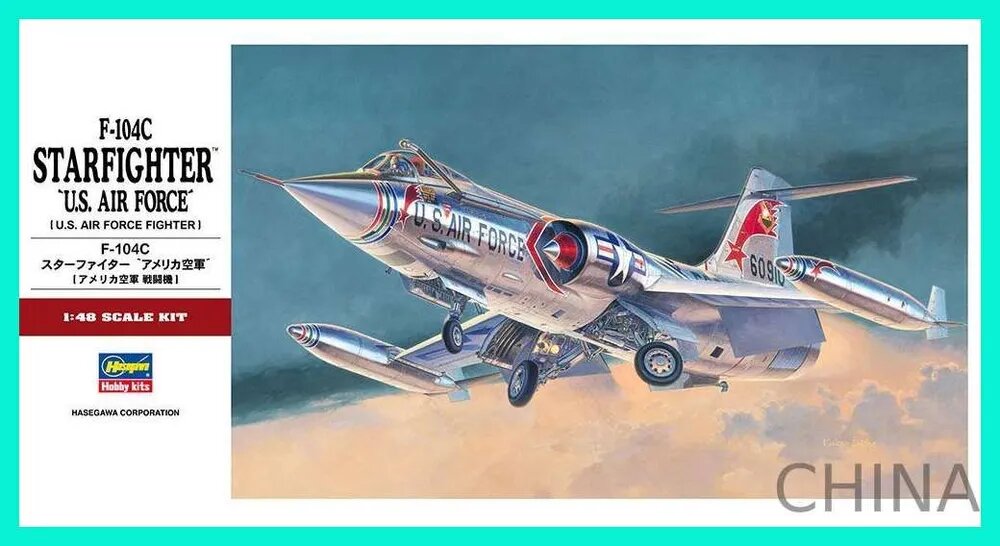 Hasegawa Model 07219 PT19 1/48 F-104C Звездный истребитель ВВС США