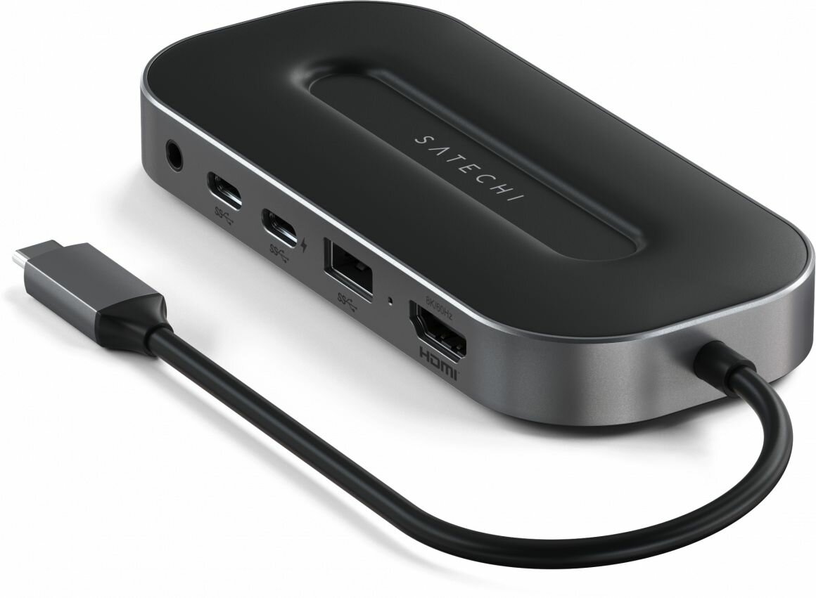USB-C адаптер Satechi USB4 Multiport Adapter with 2.5G Ethernet. Цвет Серый Космос