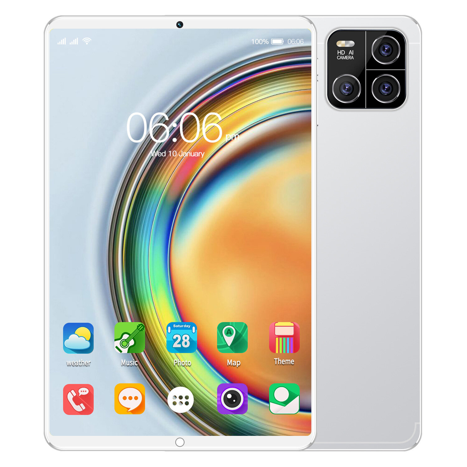 Планшет Pro6, Android, 10 дюймов, 2K QHD, 8 ядер, поддержка SIM-карт