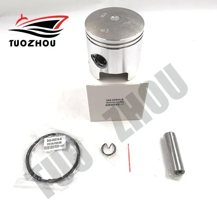 346-00004-1 Комплект поршней +0,5 мм Для подвесного двигателя TOHATSU 25/30 HP Комплект поршней - 0,50 с поршневым кольцом 346-00004 68,5 мм
