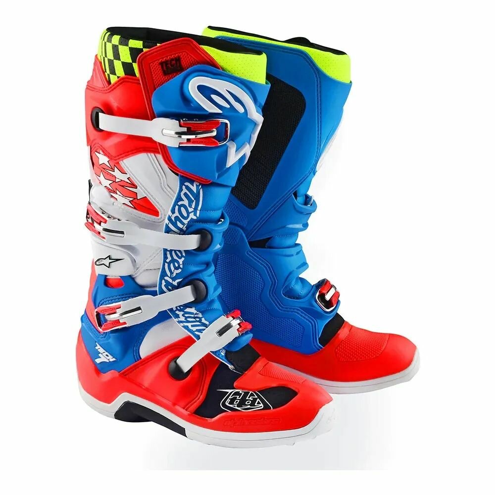 Мотоботы Alpinestars/TLD Tech 7 MX Boot Rocket Red/White/Blue