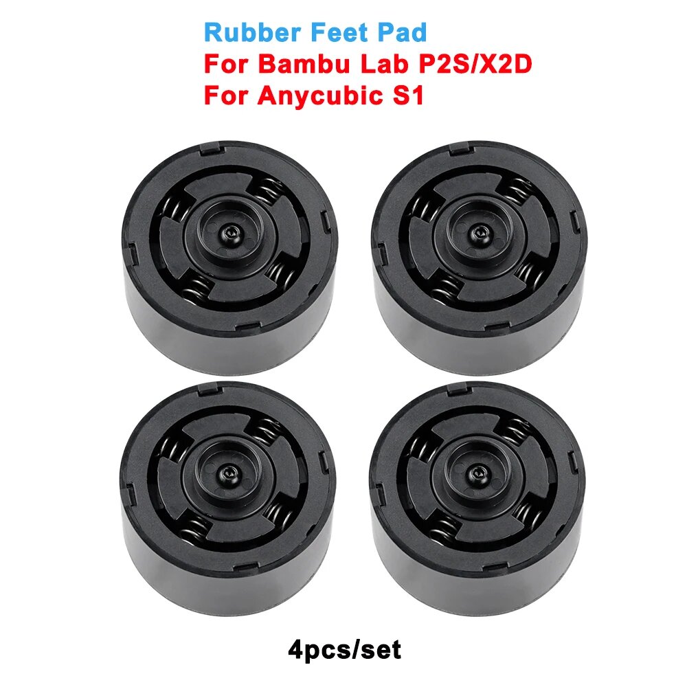 Резиновые стопы для 3D-принтеров Bambu Lab X1 P1 P1S P2S X2D, Anycubic S1, 1 set, for p2s x2d s1