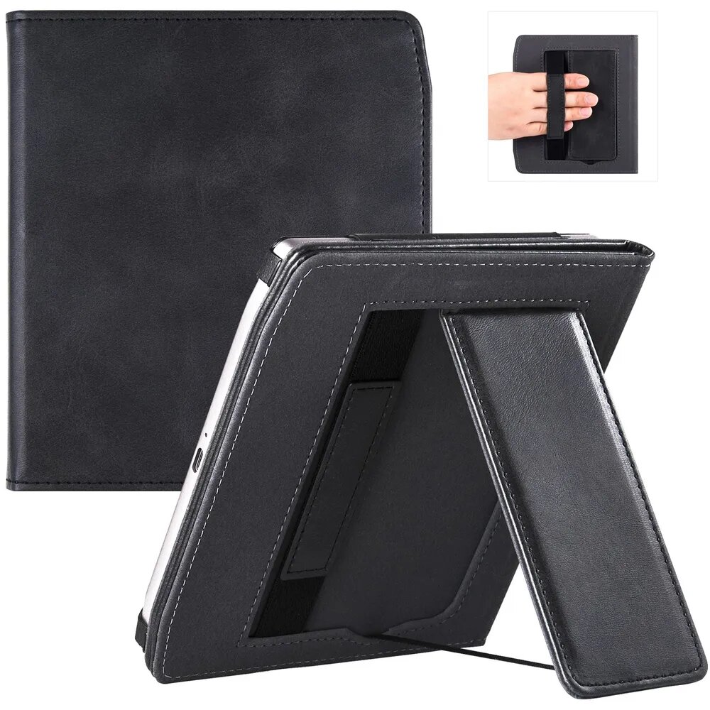 Чехол для Pocketbook 700 Era и Pocketbook 700 Era Color e-Reader (2024 выпущен) - Кожаный чехол из полиуретана с автоматическим сном/пробуждением