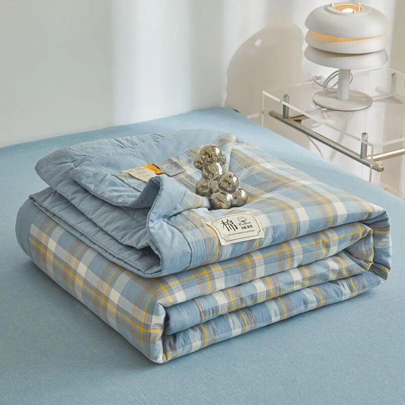 IKEA Одеяло Полуторный 150x200 см, Летнее, с наполнителем хлопок, комплект из 1 шт
