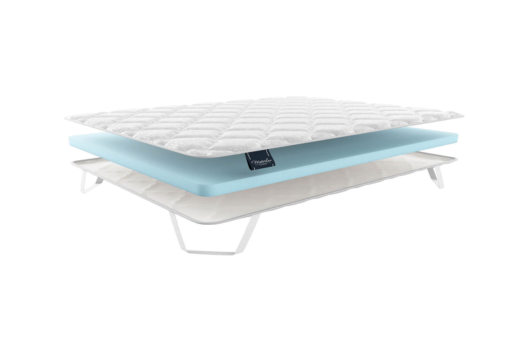 Матрас Materlux Natural foam 5 150х210 высота 6 см анатомический средней жесткости Беспружинный