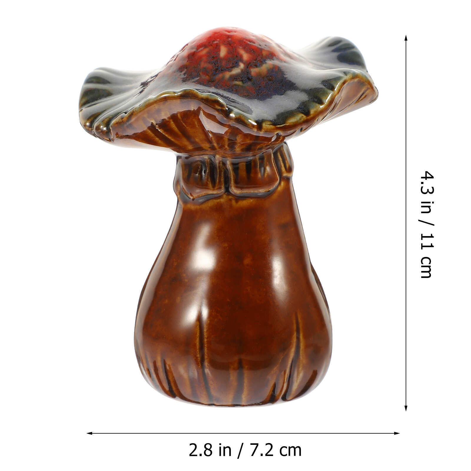 Грибок Изделие Из Керамики Для Украшения Цветочницы Размер 7X8.5Cm