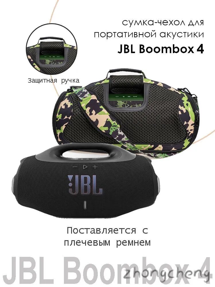 Кейс / Сумка для хранения JBL BOOMBOX4, Защитный чехол для динамика Поставляется с сумкой для хранения