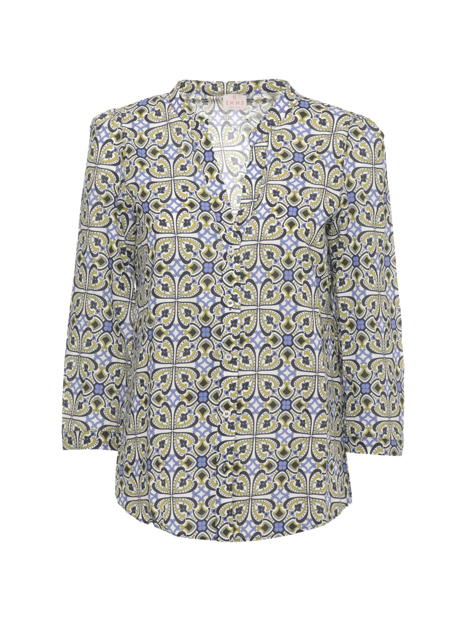 Рубашка V-neck printed shirt