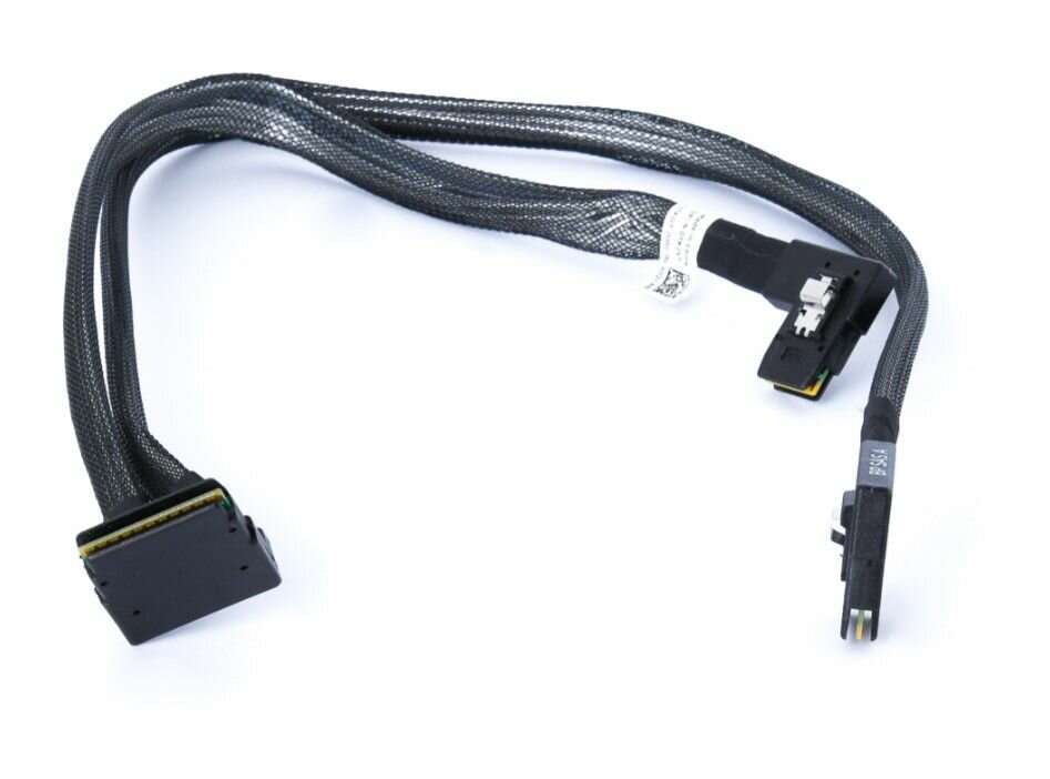 Кабель Dell 0TK2VY TK2VY 0.6м угловой с разъёмом MiniSAS SFF-8087x2 (сдвоенным, формата MXGC9 ) для рейд-контроллеров и серверов Dell R620 R720 R820 R915 итд