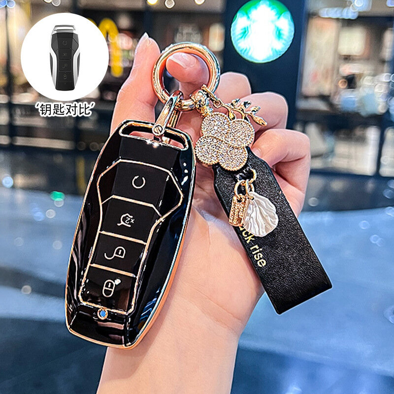 Чехол для ключей BYD подходит для Seal 06, Han EV, Yuan Plus, Song Pro, Qin Tang DMI, Dolphin, Oli, UP Han L, Tang L -