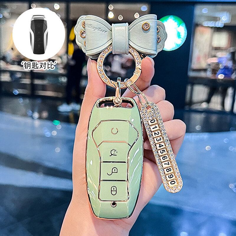 Чехол для ключей BYD подходит для Seal 06, Han EV, Yuan Plus, Song Pro, Qin Tang DMI, Dolphin, Oli, UP Han L, Tang L -