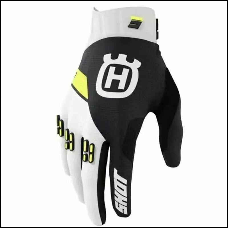 Мотоциклетные перчатки Husqvarna премиум для эндуро и мотокросса зимние водостойкие из кожи и нейлона с защитой костяшек взрослые и детские
