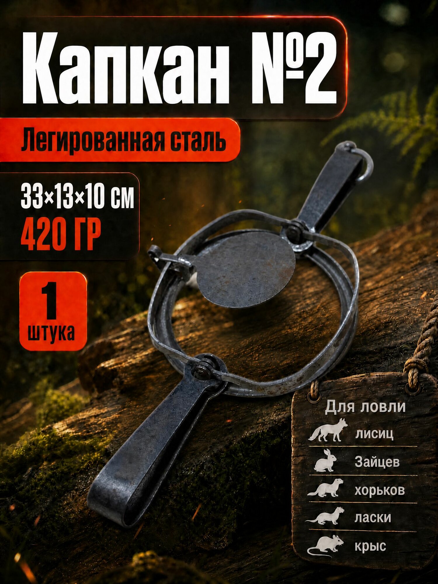 Капкан для крыс и других животных №2