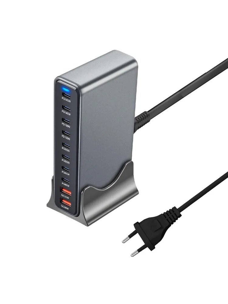 Зарядное устройство GaN 800W PD на 10 портов - европейская версия