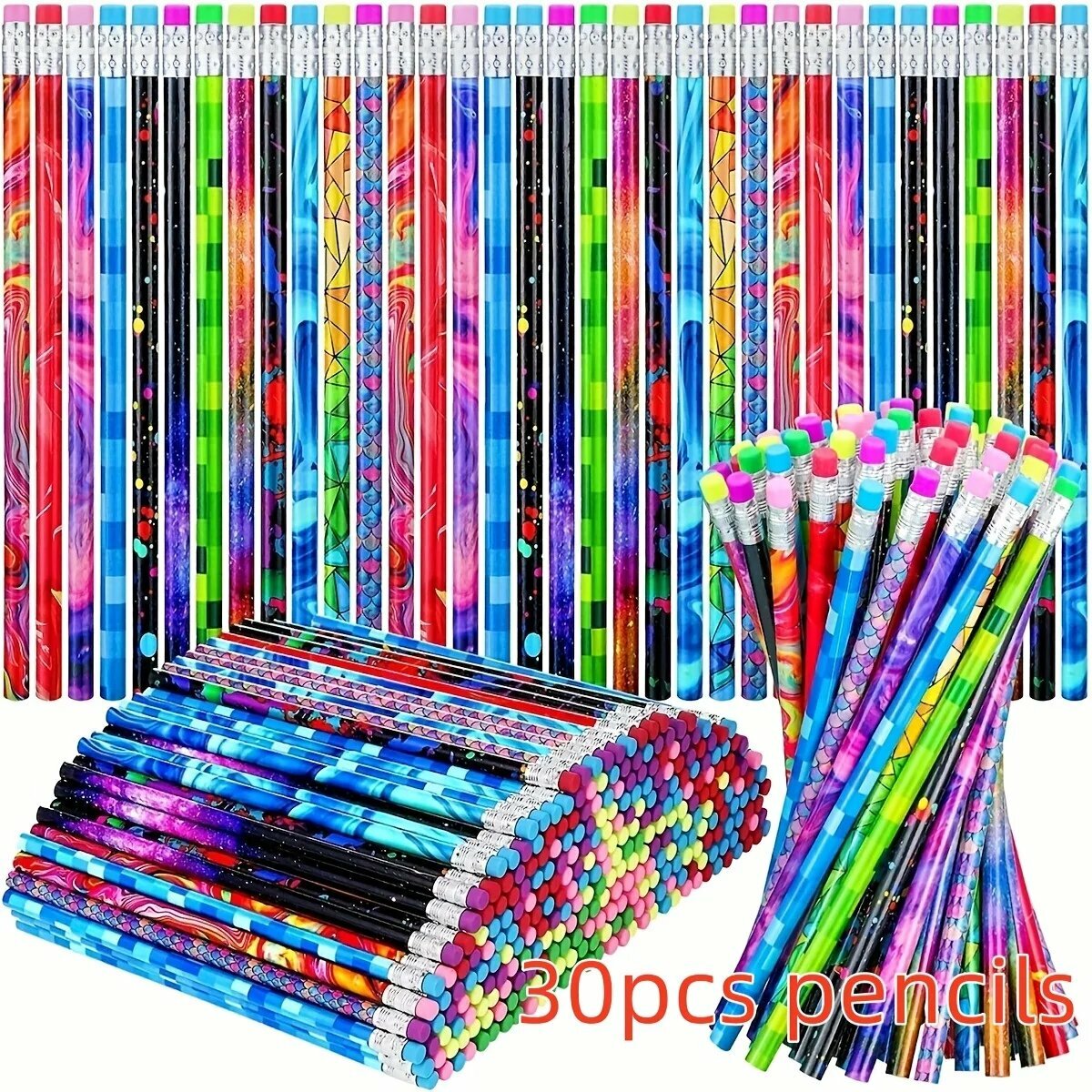 Простые карандаши HB, набор из 30/60 шт, деревянные 30pcs