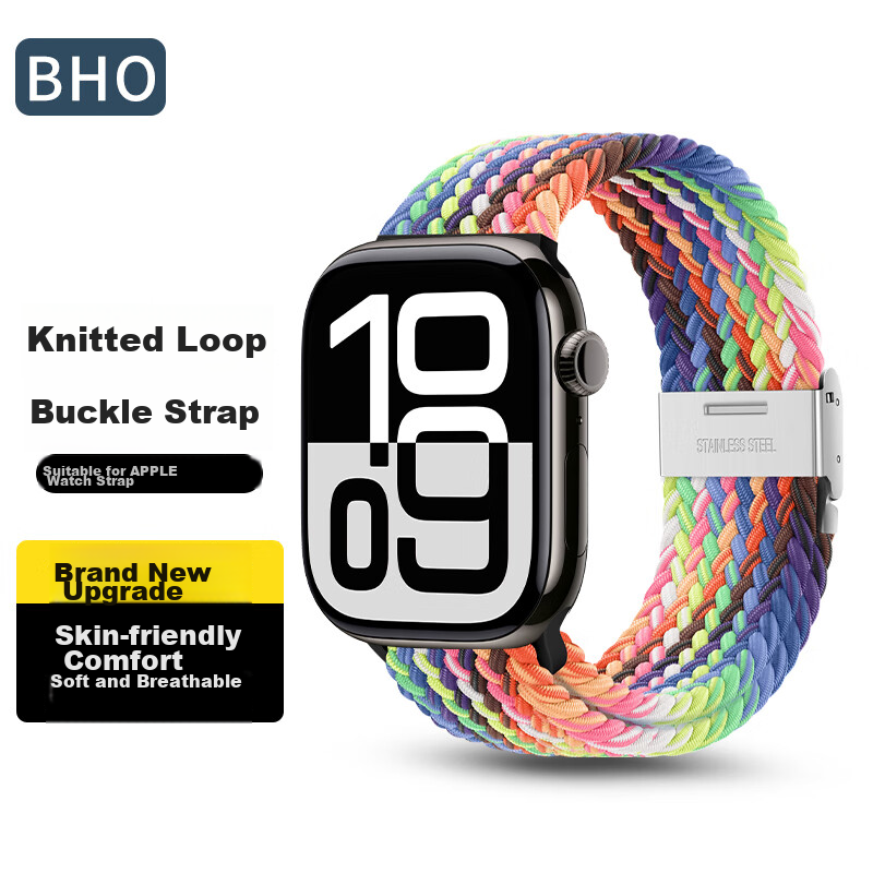 Нейлоновая плетеная лента для Apple Watch Series 11 Ultra3 S10 SE3 2 44-49 мм универсальная подходит для всех моделей