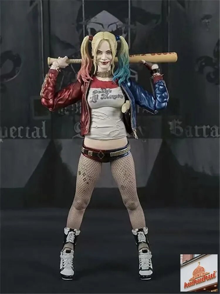 Аниме персонаж Отряд самоубийц SHF Девушка-клоун Харли Квинн 16cm